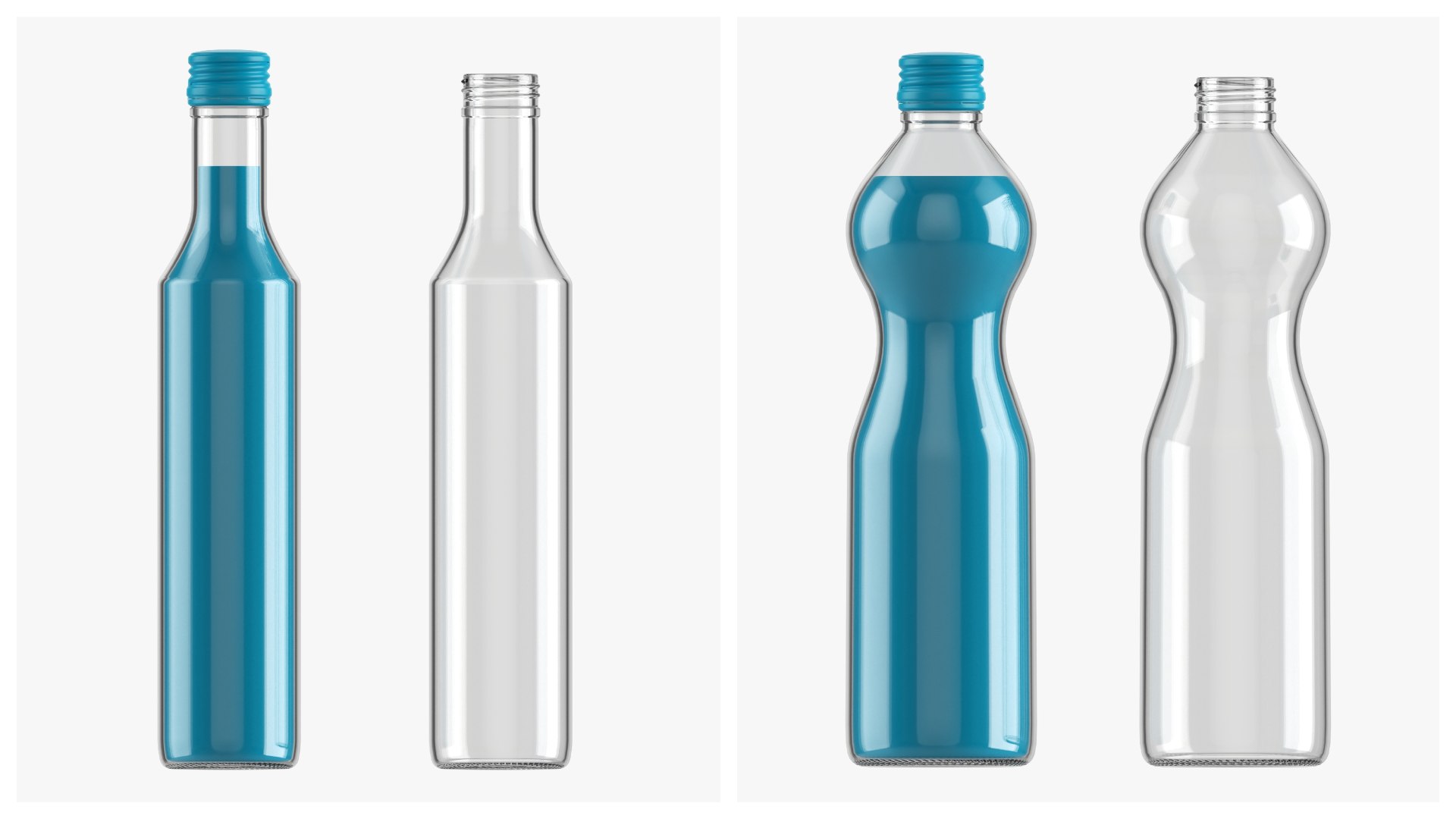 3D model Glass bottles Collection 43 models - TurboSquid 2145539