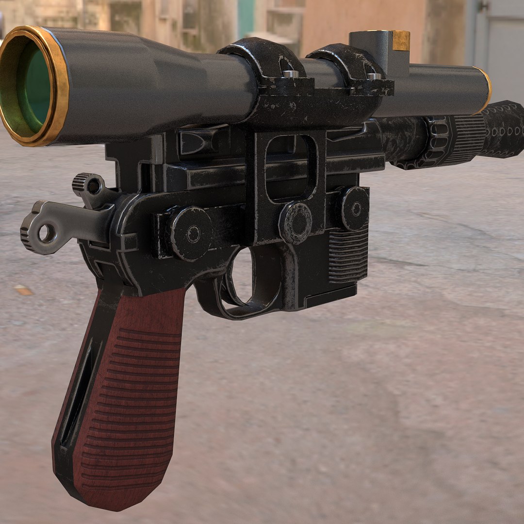3d Han Solo Blaster
