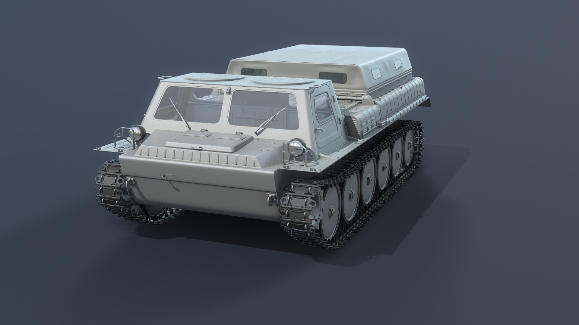 3D Tracked Transporter Gaz-71 - TurboSquid 1661693