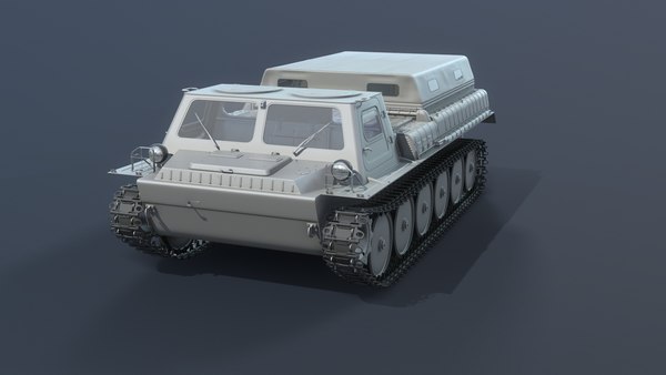 3D tracked transporter gaz-71 - TurboSquid 1661693