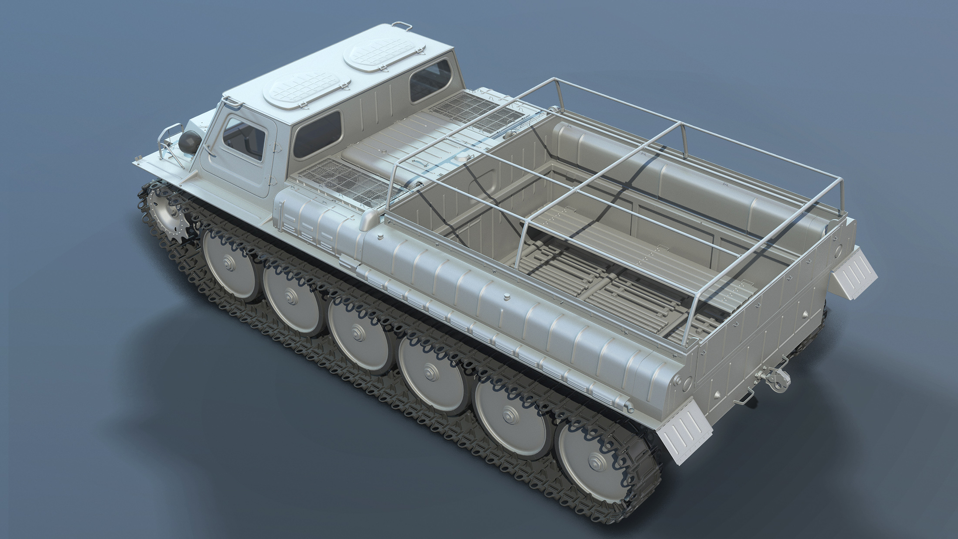 3D tracked transporter gaz-71 - TurboSquid 1661693