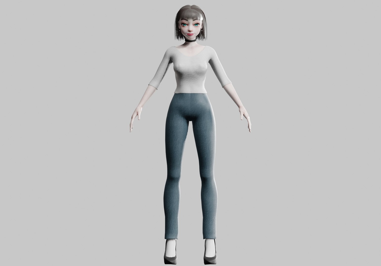 Sweet Cute Woman V29790 3D Model - TurboSquid 2276947