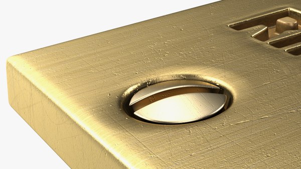 Doorbell gold door bell 3D model - TurboSquid 1713527