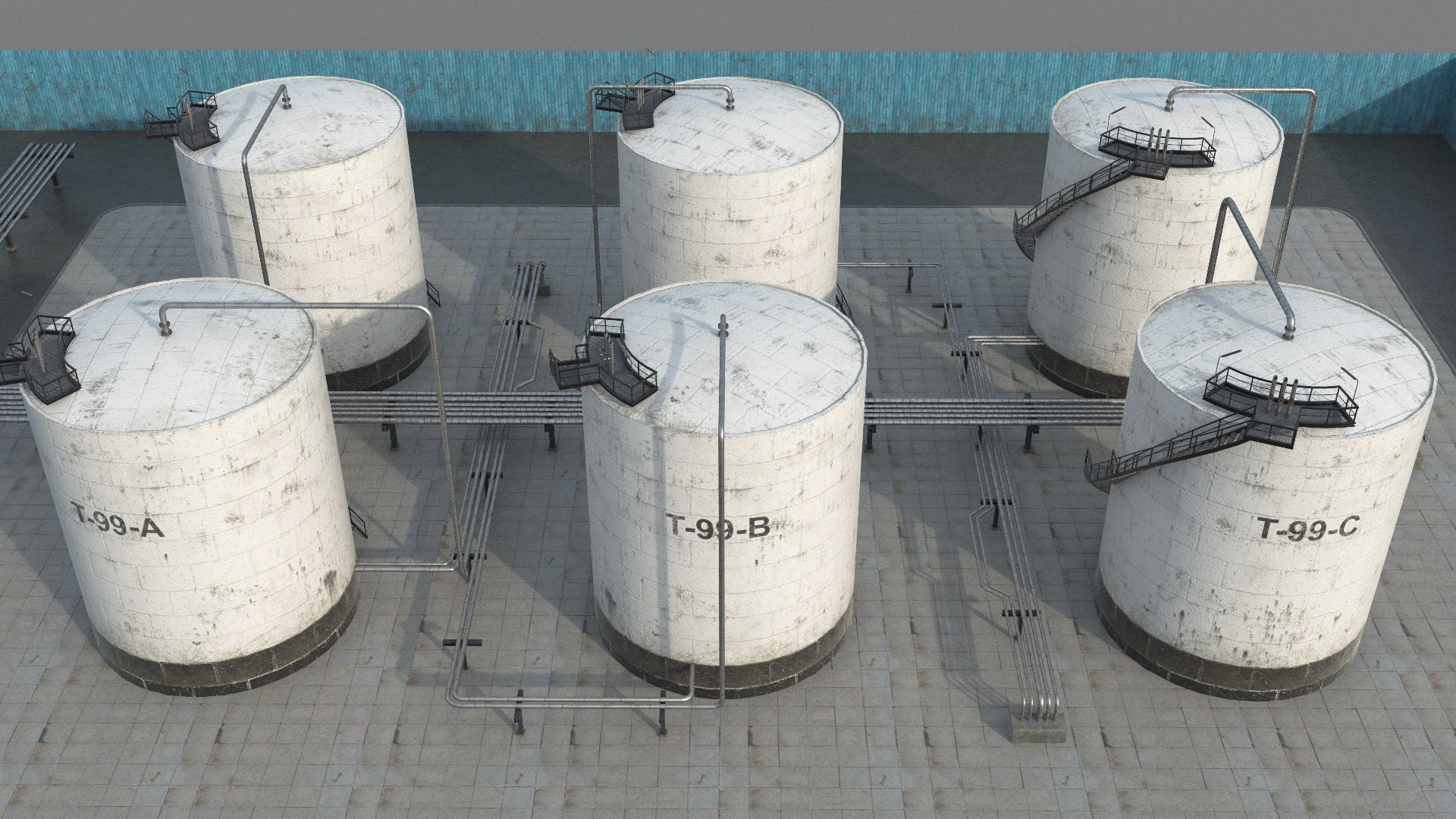Refinery Tank 3D - TurboSquid 1668533