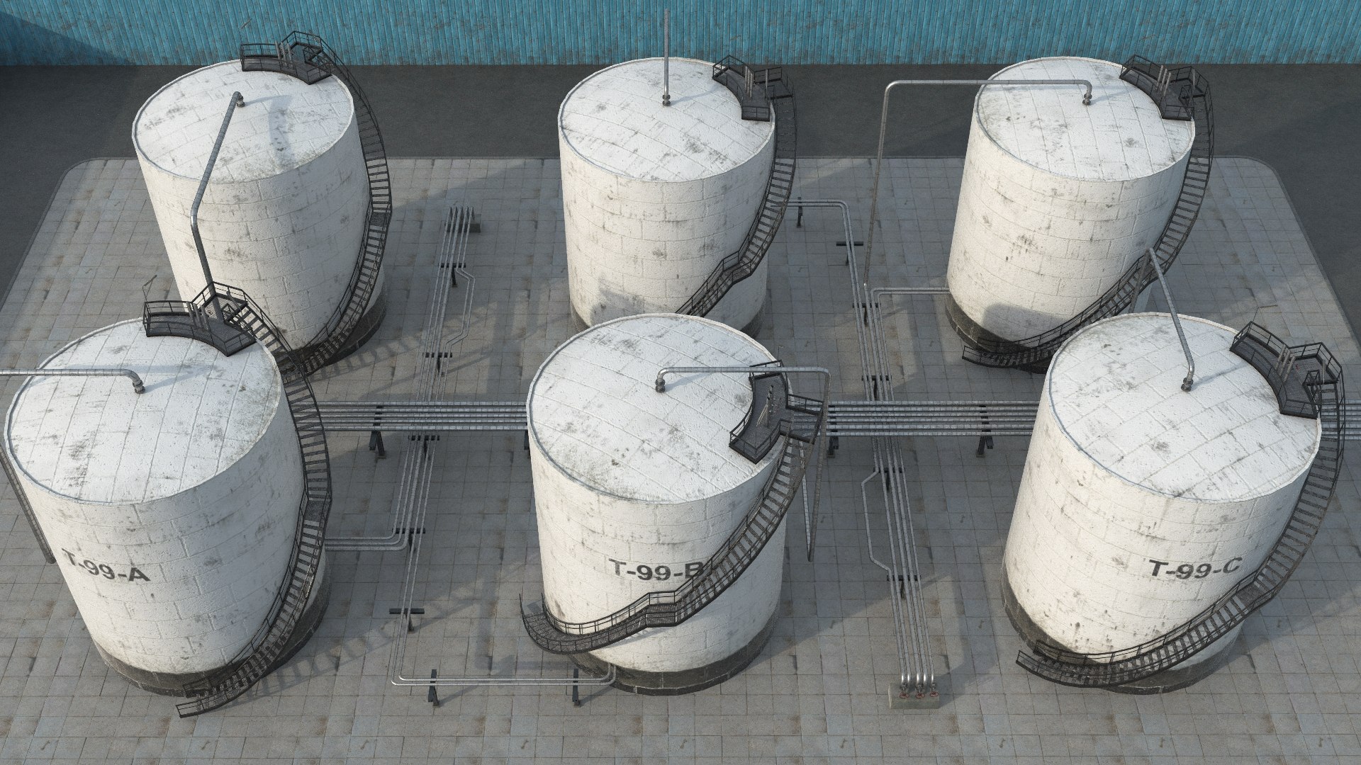 Refinery Tank 3D - TurboSquid 1668533