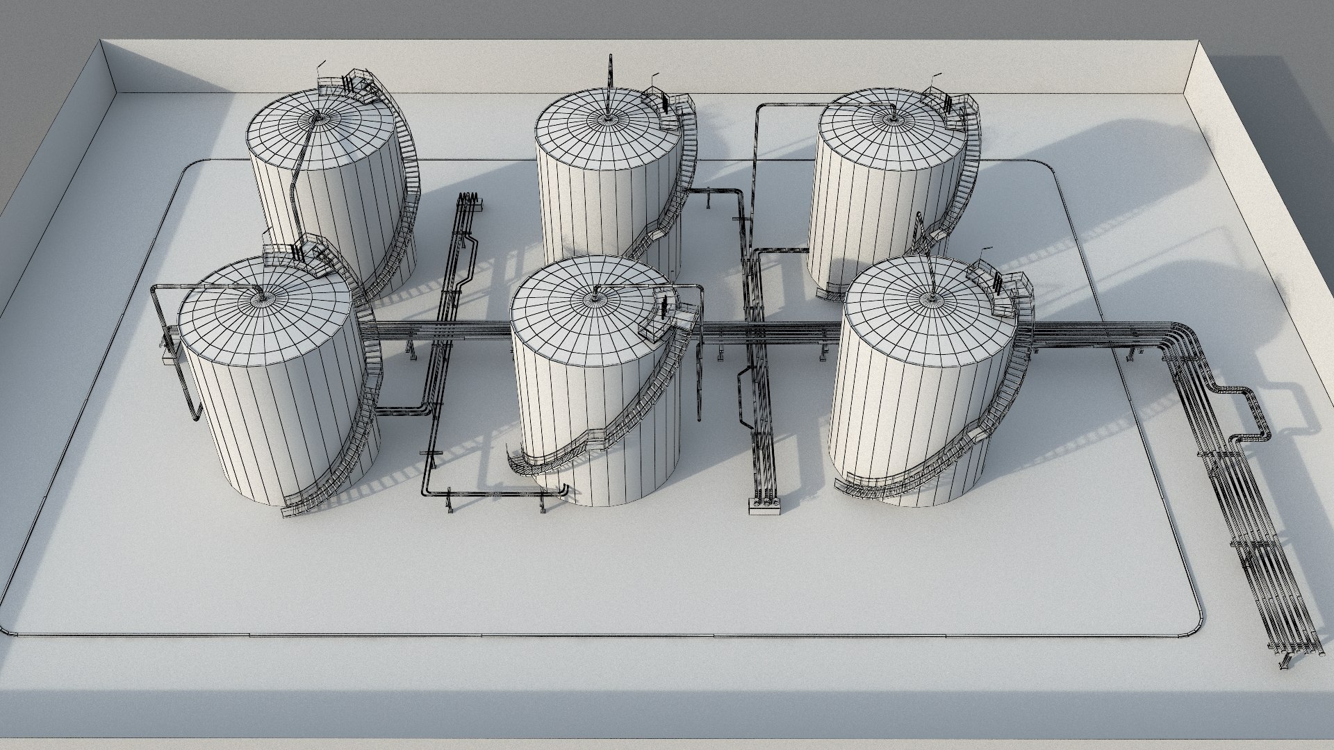 Refinery Tank 3D - TurboSquid 1668533