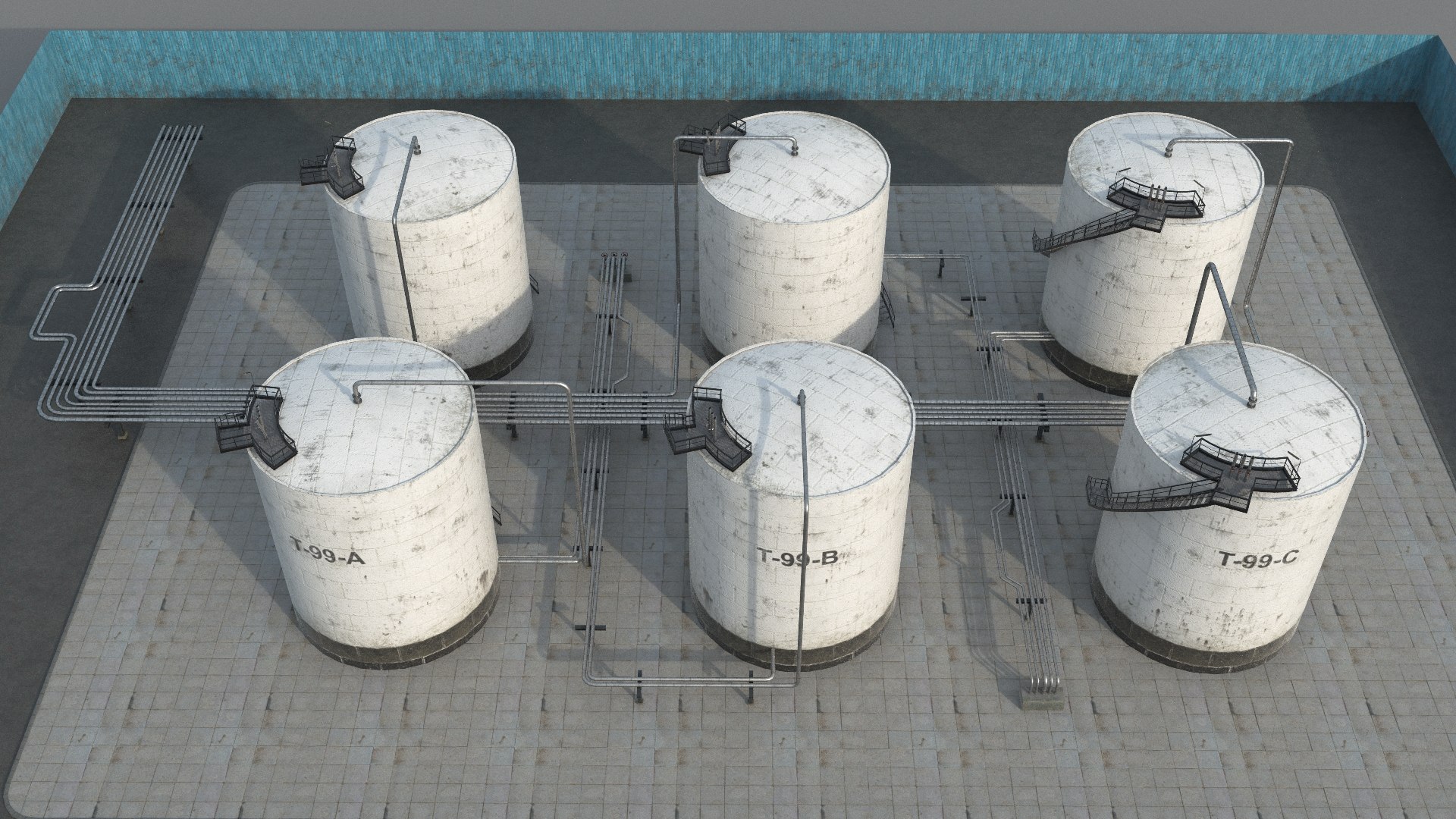 Refinery Tank 3D - TurboSquid 1668533