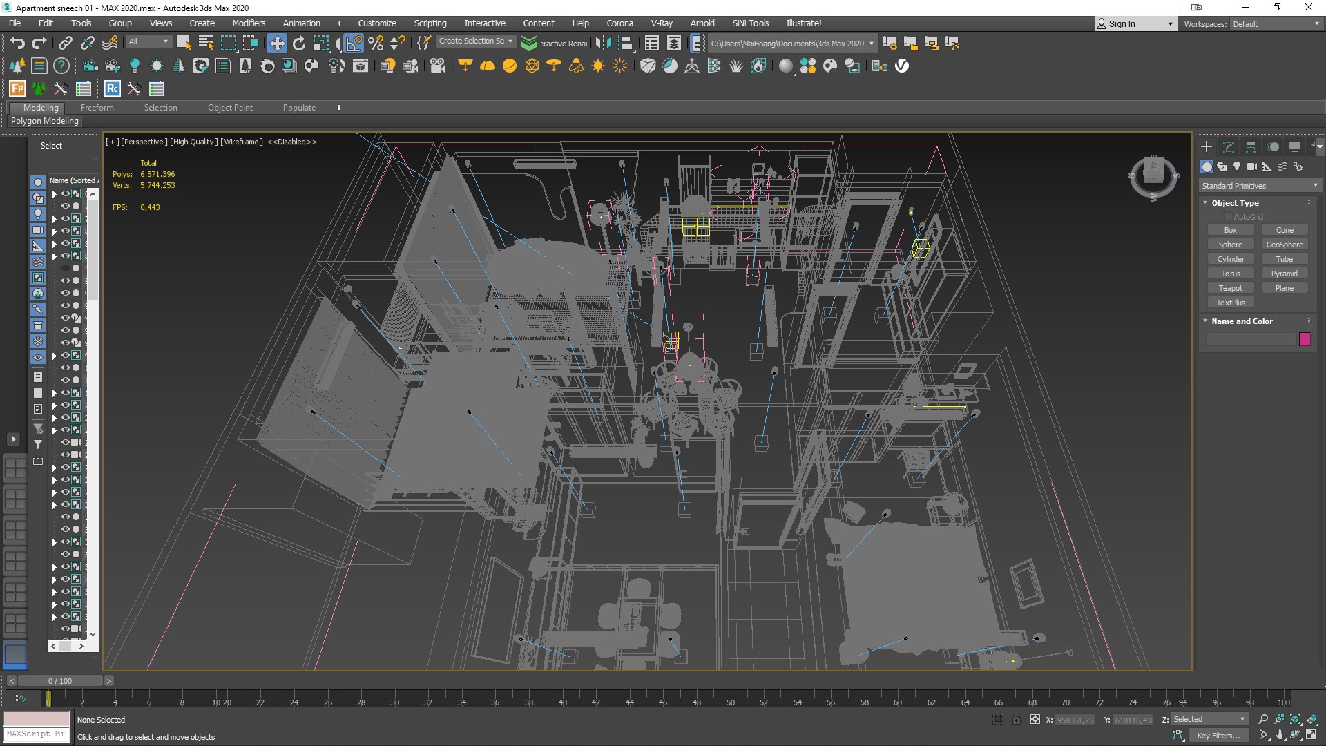 3D Apartment Sneech 01 - MAX FBX OBJ SKP Simlab Collada Model ...