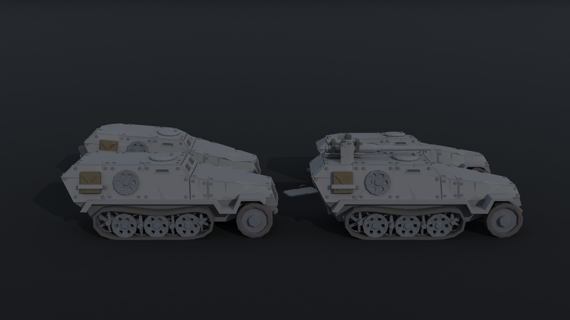 Free 3D Low-poly Dieselpunk Cartoon Armored Car Model - TurboSquid 1912772