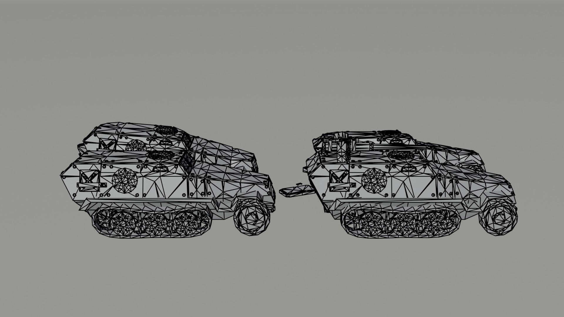 Free 3D Low-poly Dieselpunk Cartoon Armored Car Model - TurboSquid 1912772