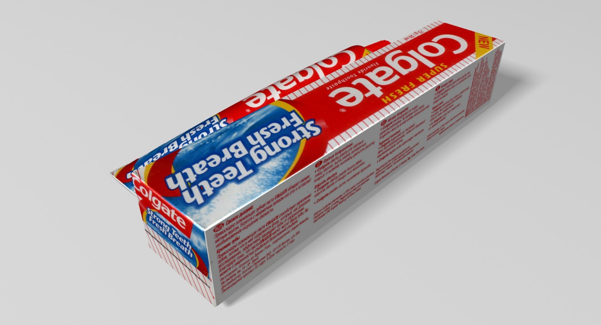3d model toothpaste