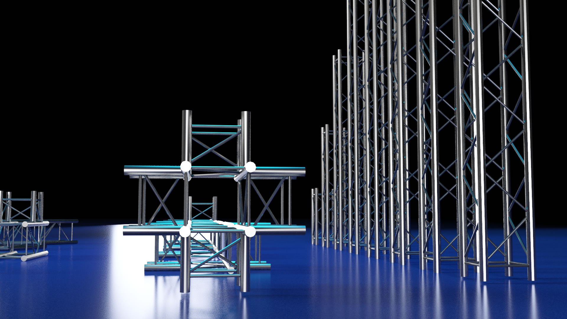 3D Truss Exhibition - TurboSquid 1672072