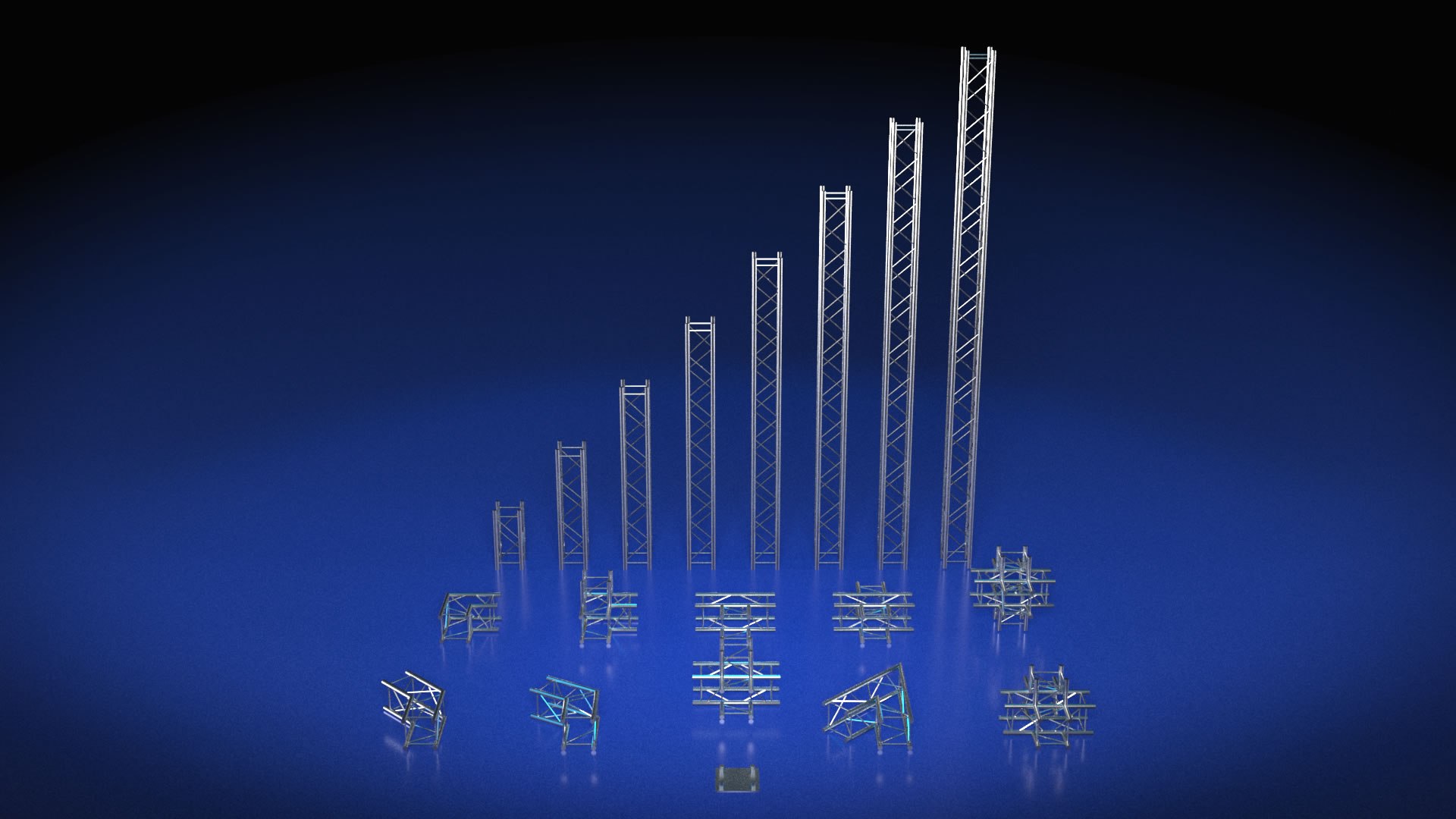 3D Truss Exhibition - TurboSquid 1672072