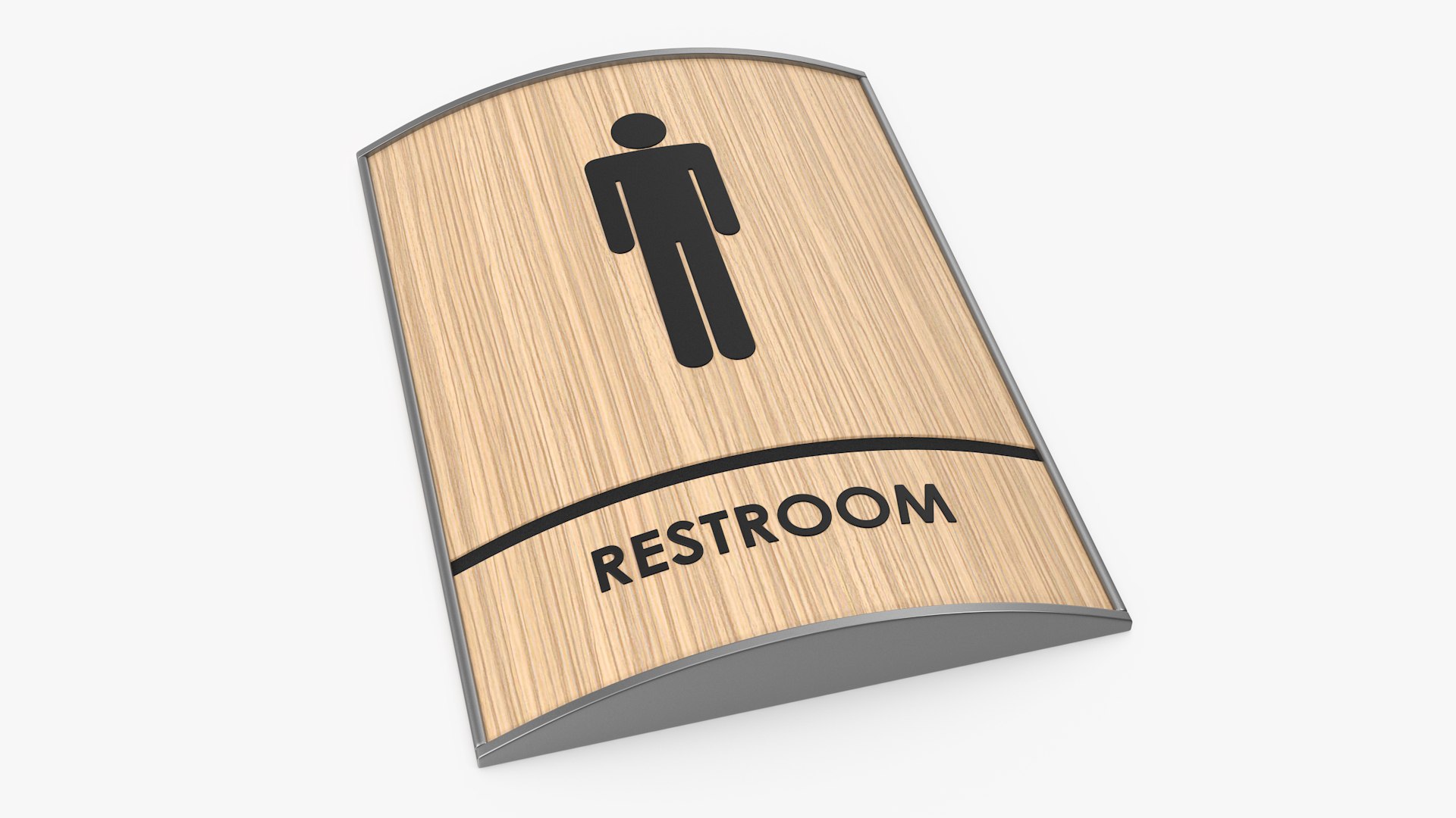 Men Restroom Sign Model - TurboSquid 2035602