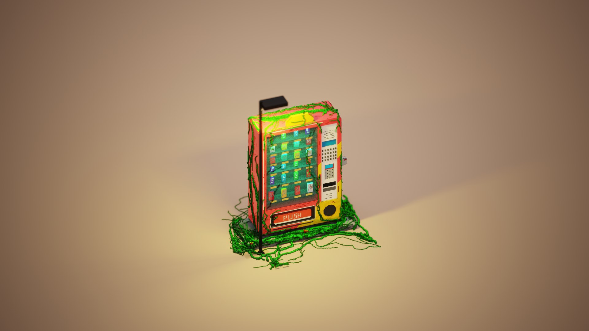 3D pixel Voxel post apocalyptic vending machine 3D model - TurboSquid ...