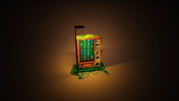 3D pixel Voxel post apocalyptic vending machine 3D model - TurboSquid ...
