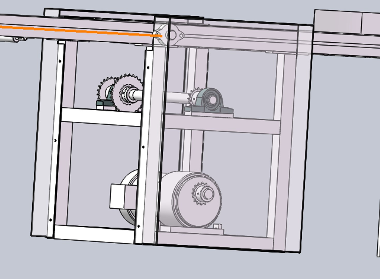 3D Model Line Roller Conveyor - TurboSquid 1224535
