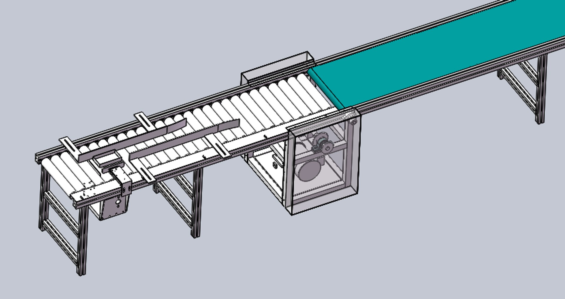 3D Model Line Roller Conveyor - TurboSquid 1224535