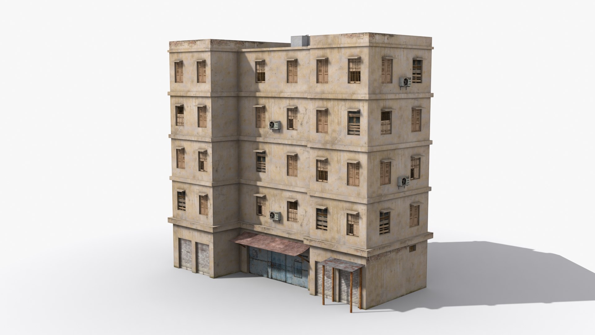 Arab Middle East Building X3 3D Model - TurboSquid 1901027