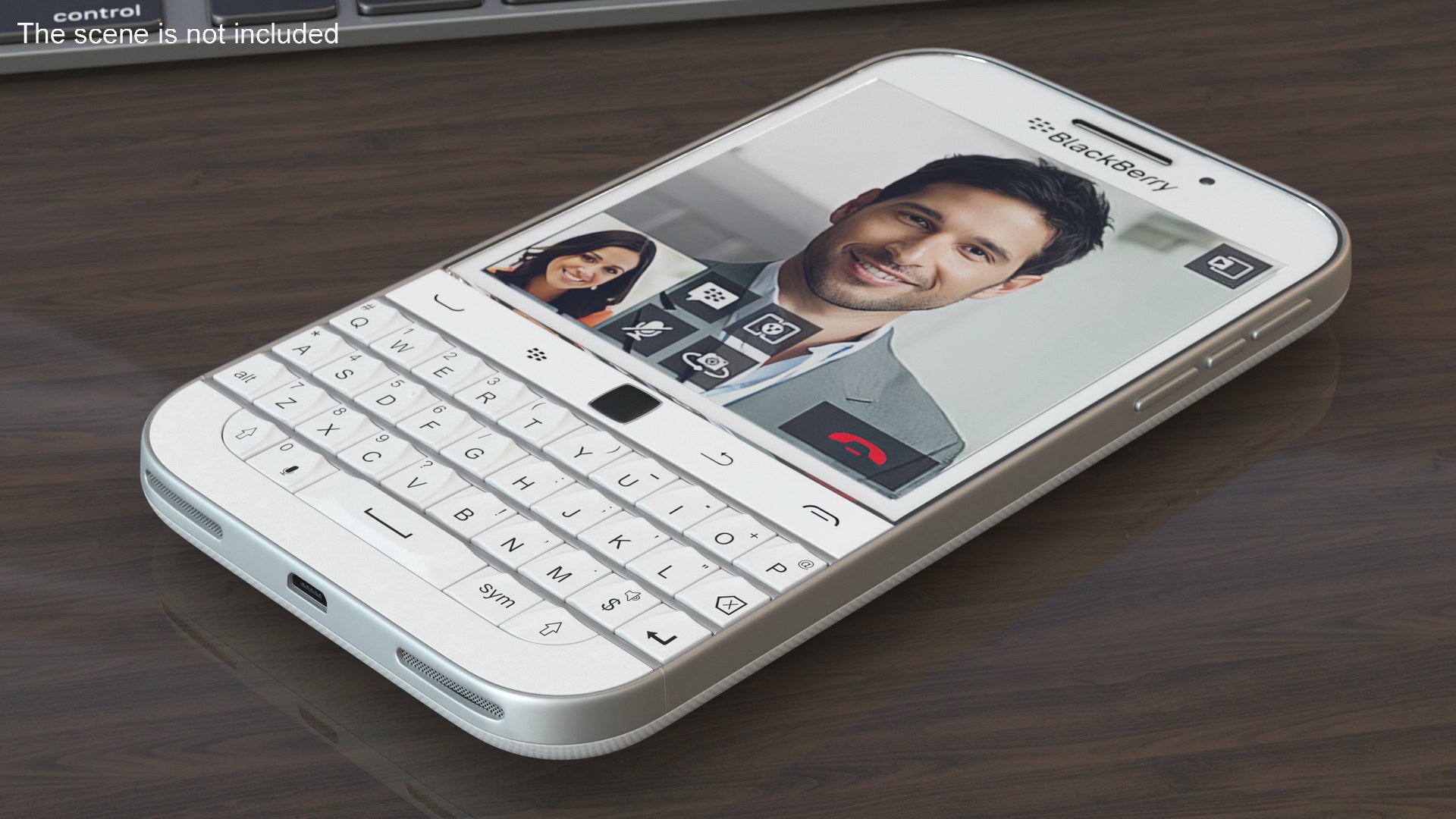 Smartphone BlackBerry Classic White Model - TurboSquid 2237172