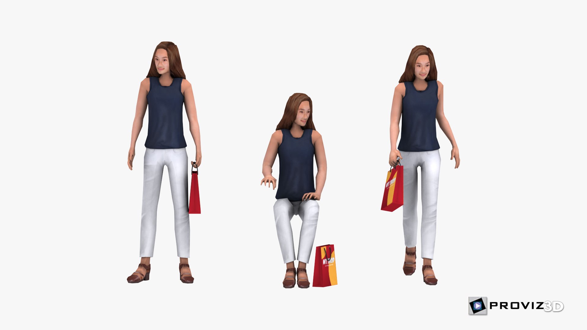 3D People 30 Still 3D Shopping People Vol 01 3D Model - TurboSquid 1907917