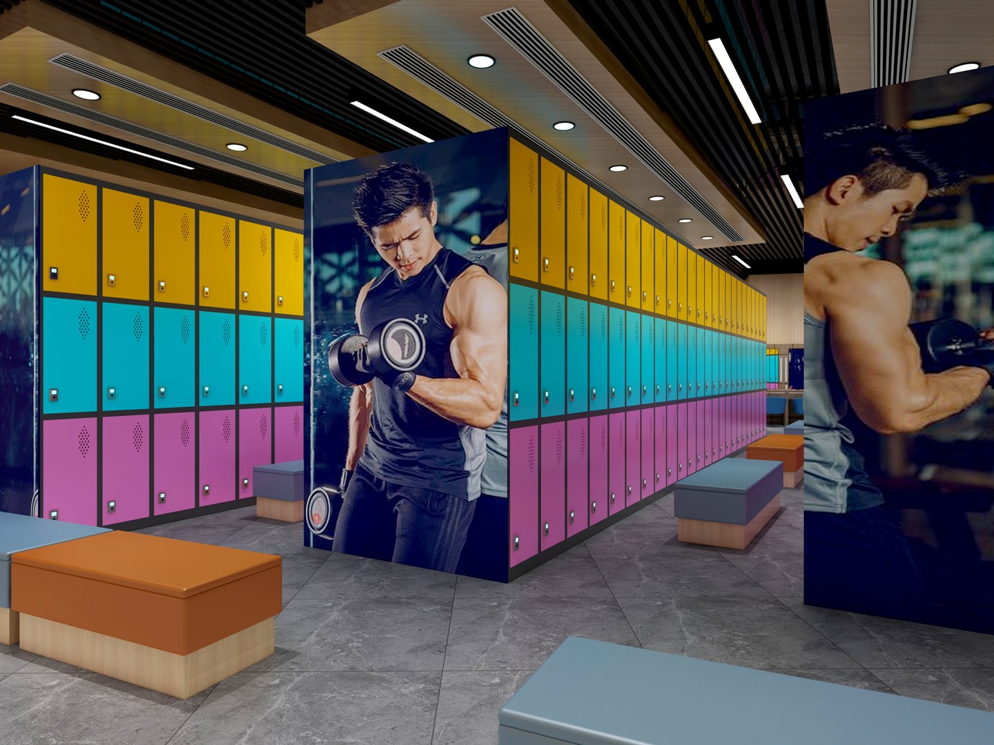 modelo 3d Locker Room - TurboSquid 2038022