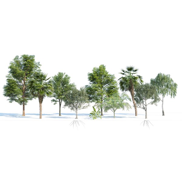 landscape trees collection low poly3D模型 - TurboSquid 2022616