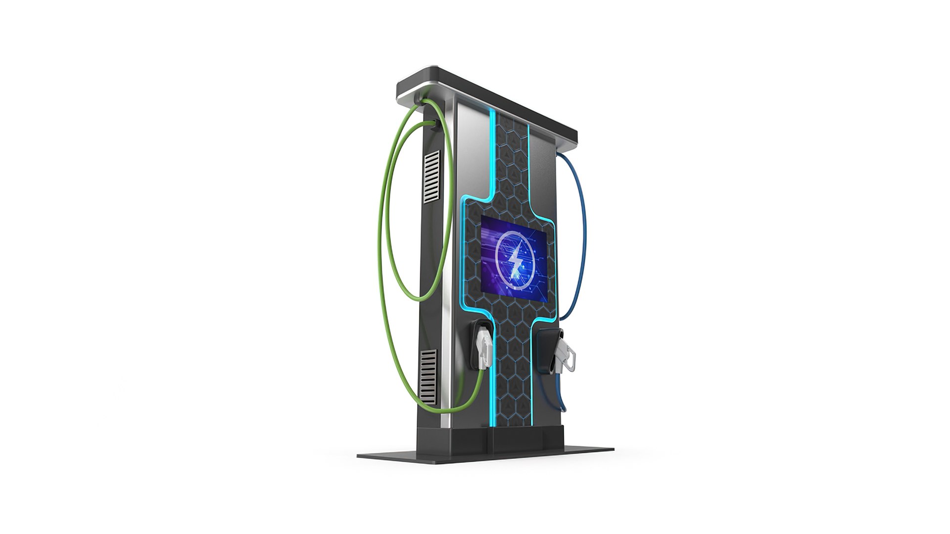 3D Electric Vehicle Charger Model - TurboSquid 2123230