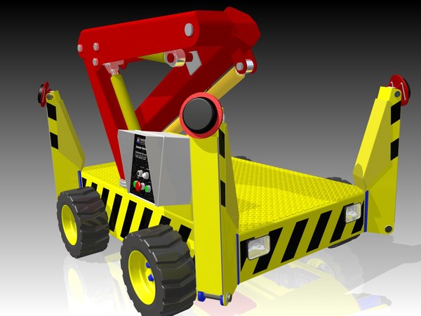 3dsmax articulated crane