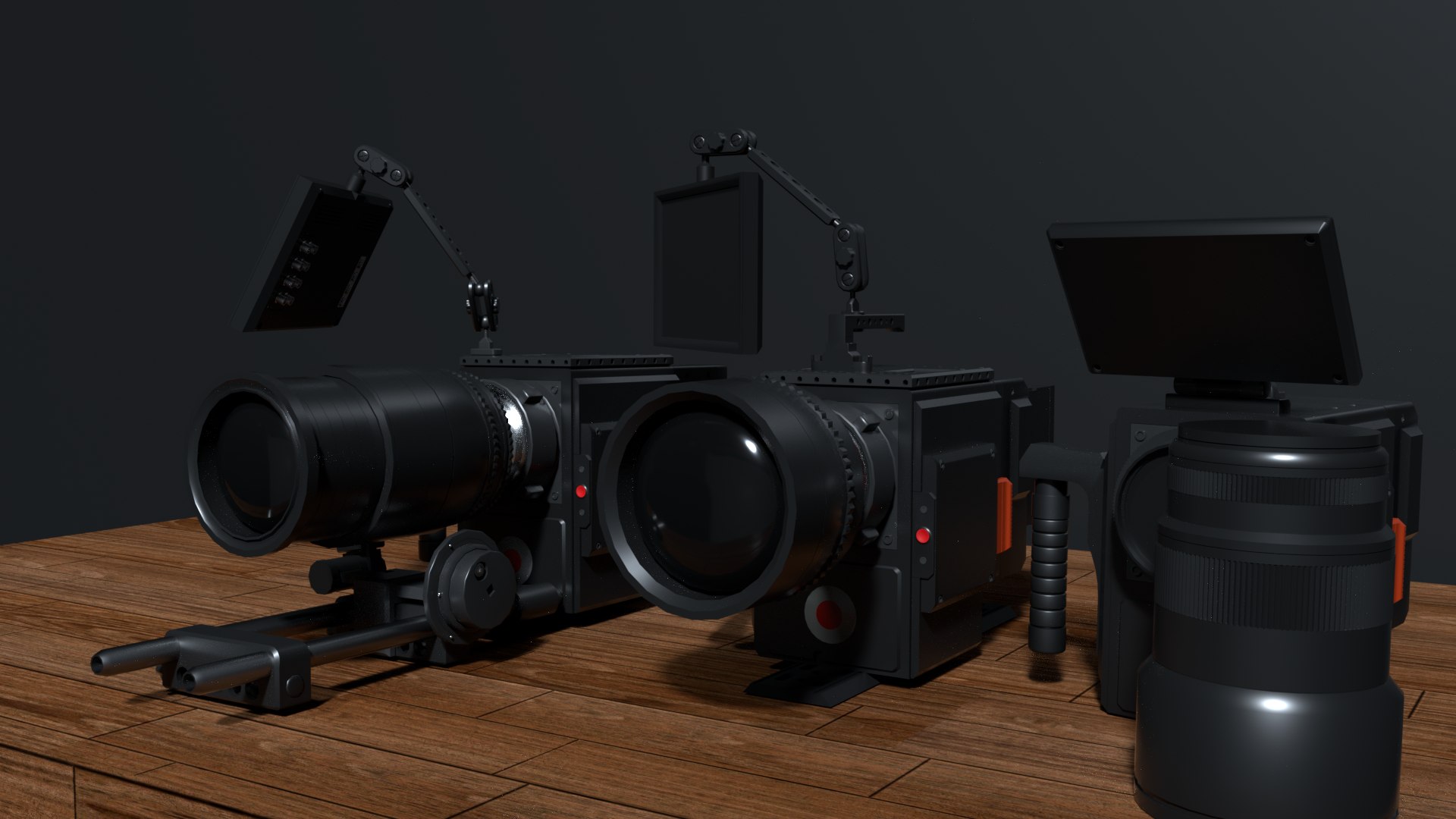 Cine Camera Customizable 3D - TurboSquid 1806254