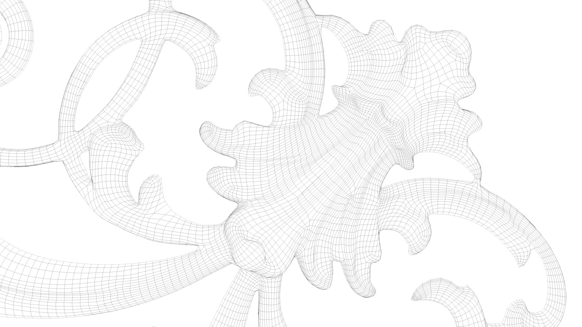 3D 3D Ceiling Sockets Gypsum Plaster DR290 - TurboSquid 2094979