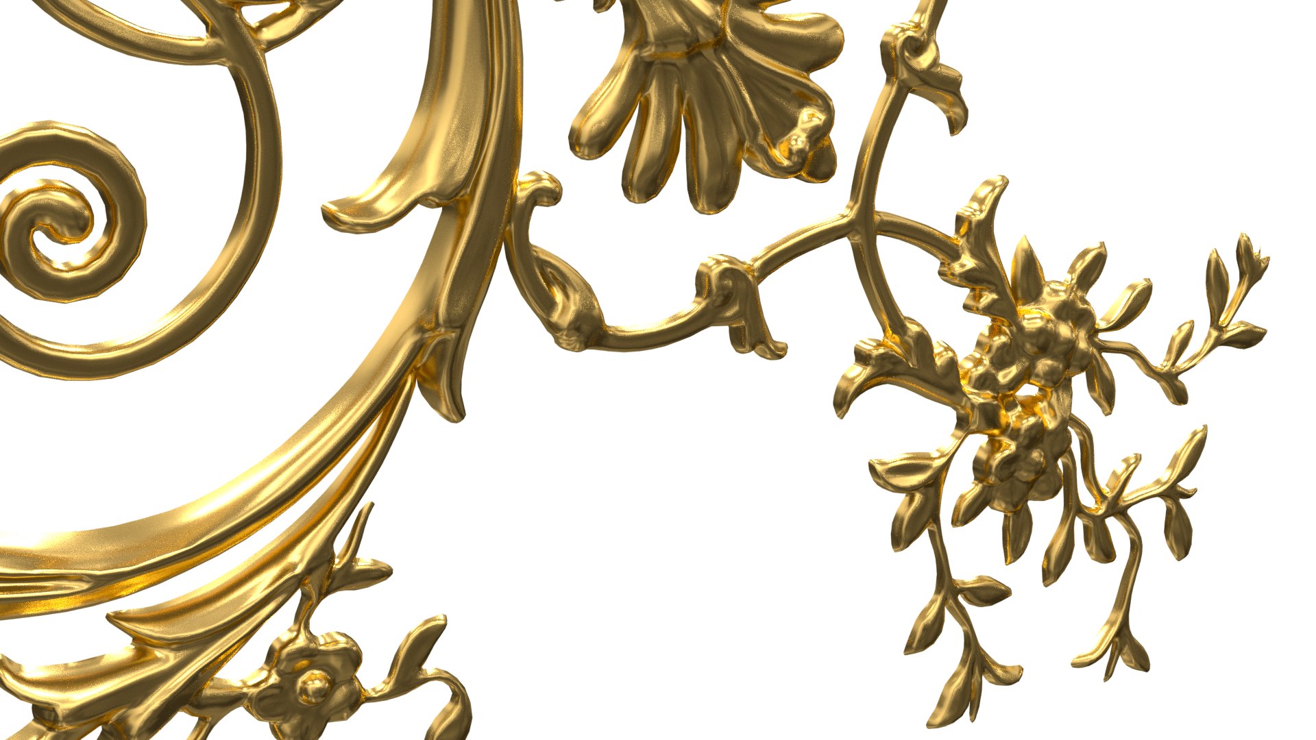 3D 3D Ceiling Sockets Gypsum Plaster DR290 - TurboSquid 2094979