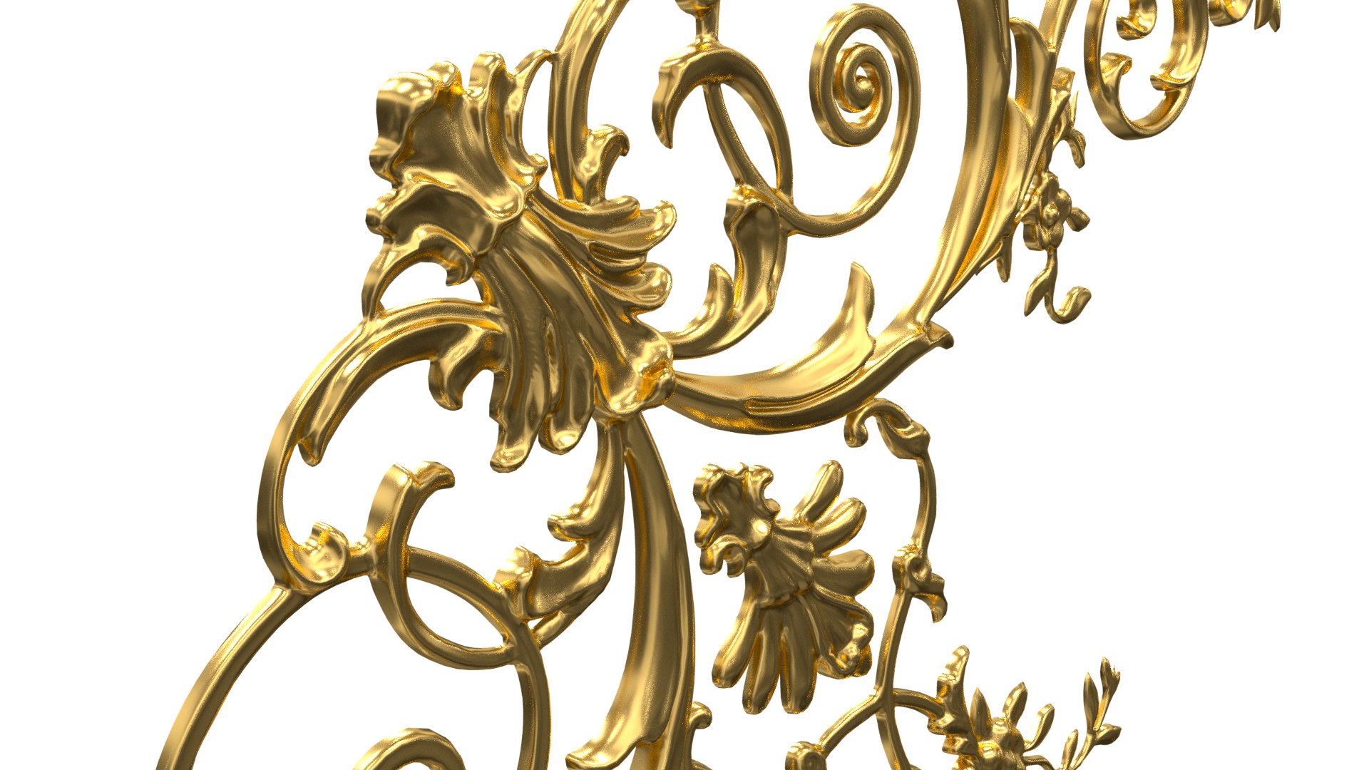 3D 3D Ceiling Sockets Gypsum Plaster DR290 - TurboSquid 2094979