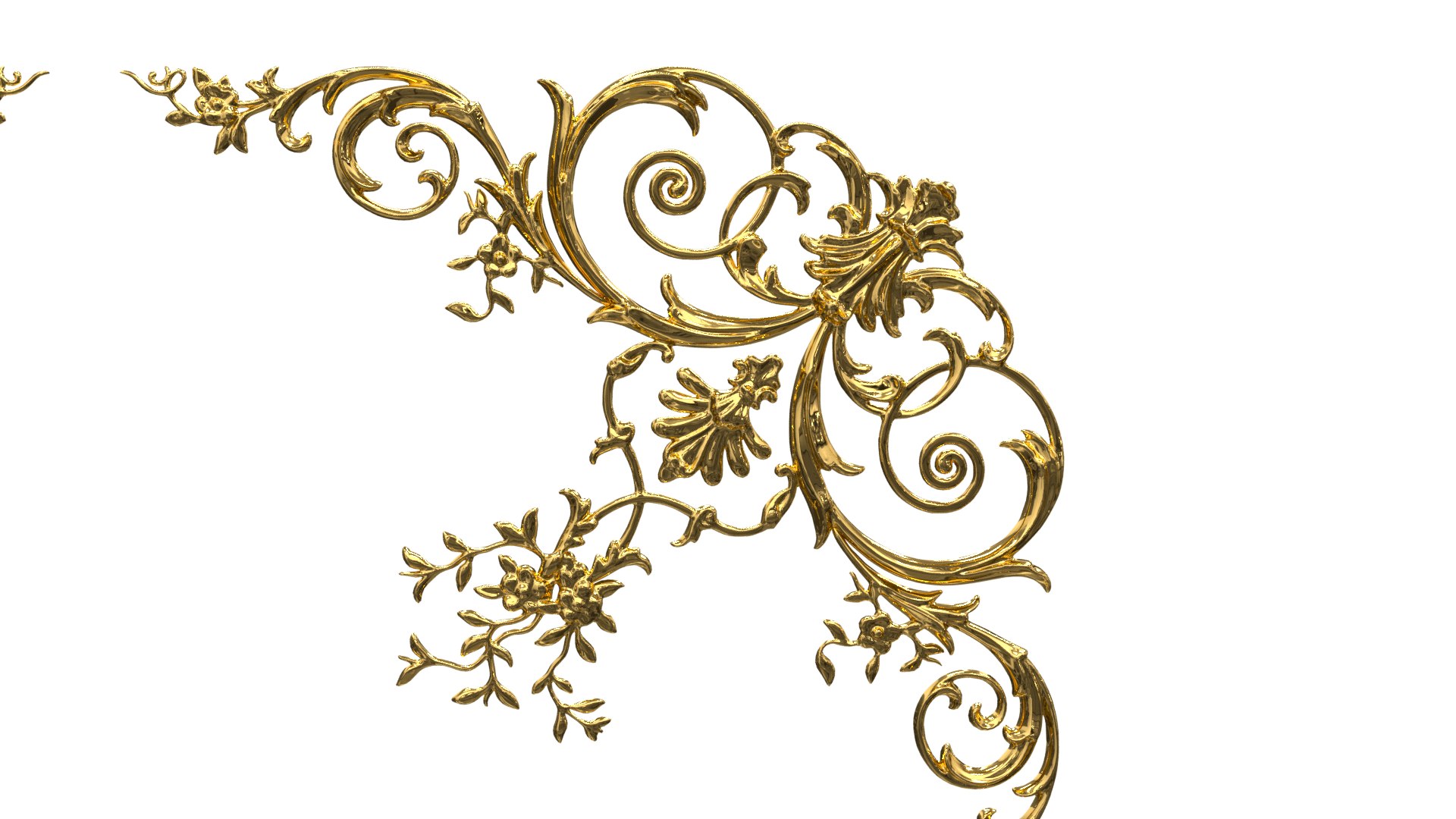 3D 3D Ceiling Sockets Gypsum Plaster DR290 - TurboSquid 2094979