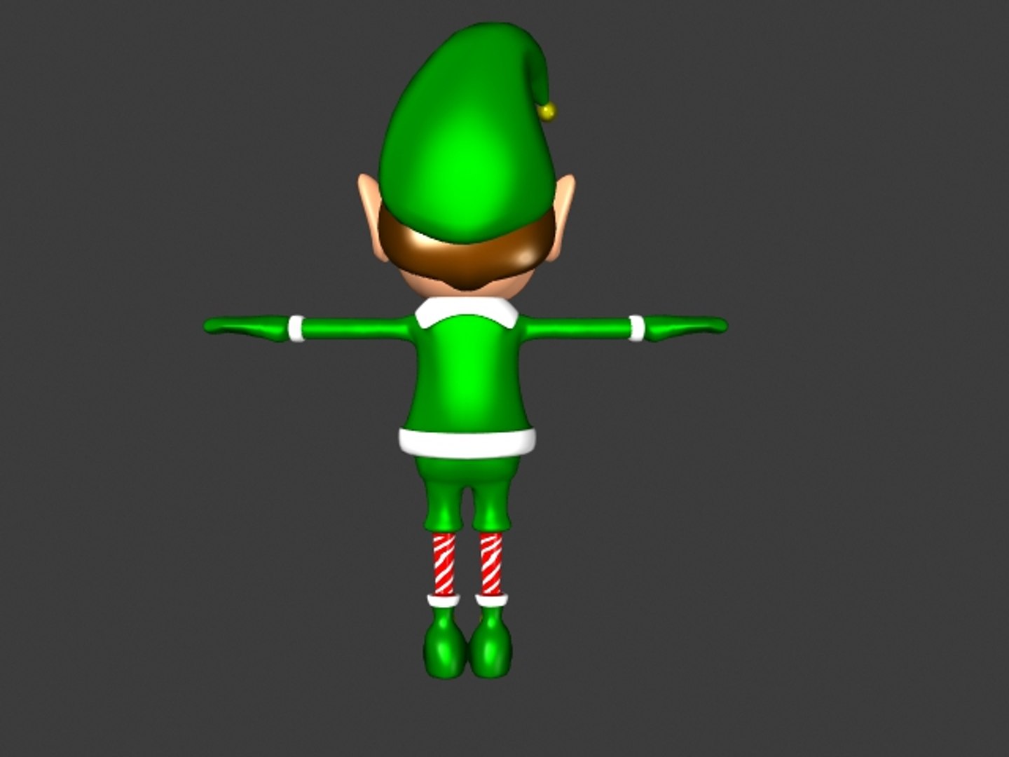 Character Christmas Elf 3d Model