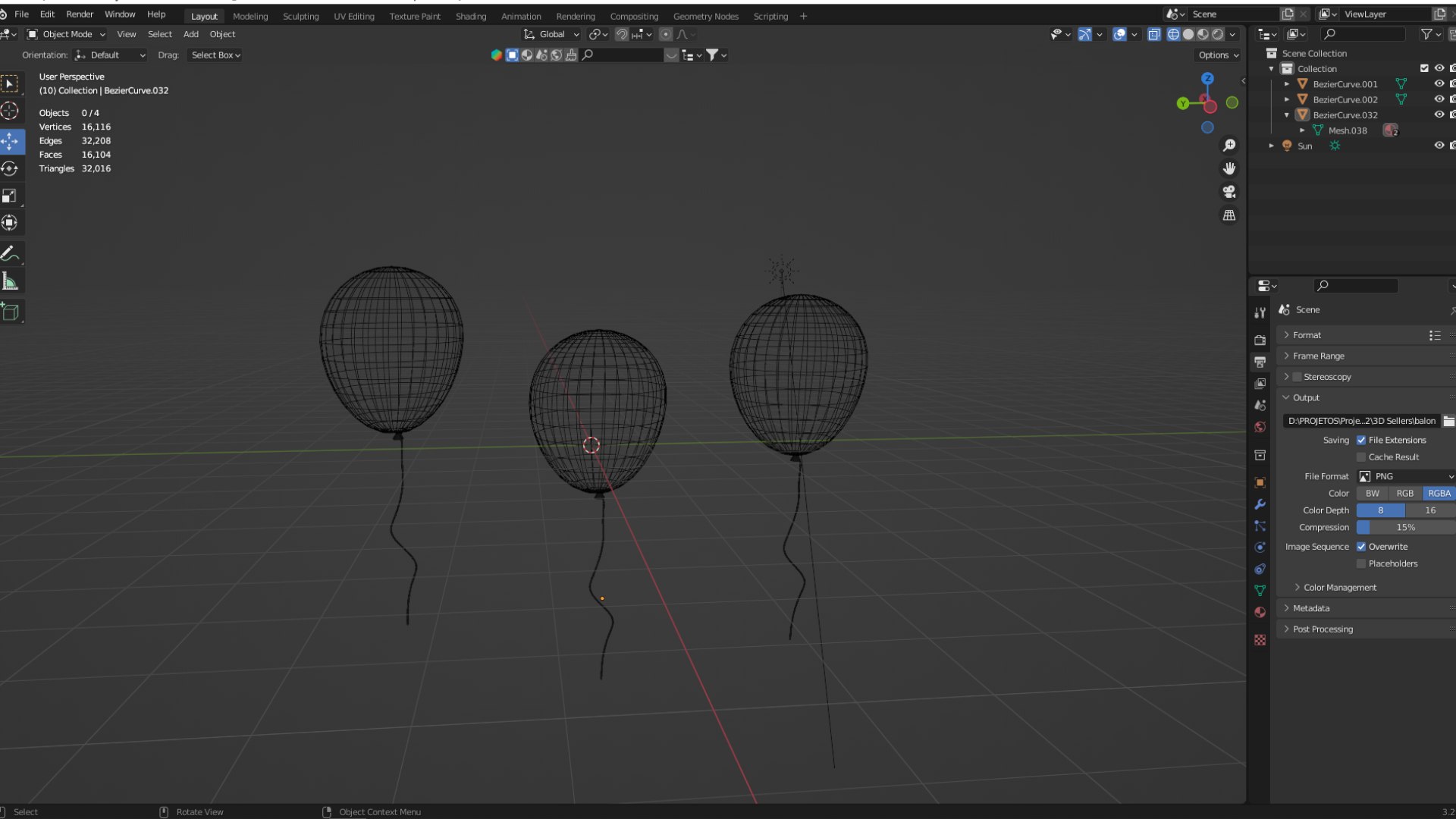 Ballon Pack 3D Model - TurboSquid 1959034