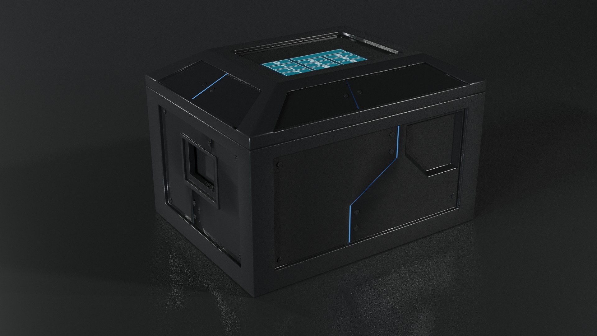 Sci-Fi Box Container 3D - TurboSquid 1976392