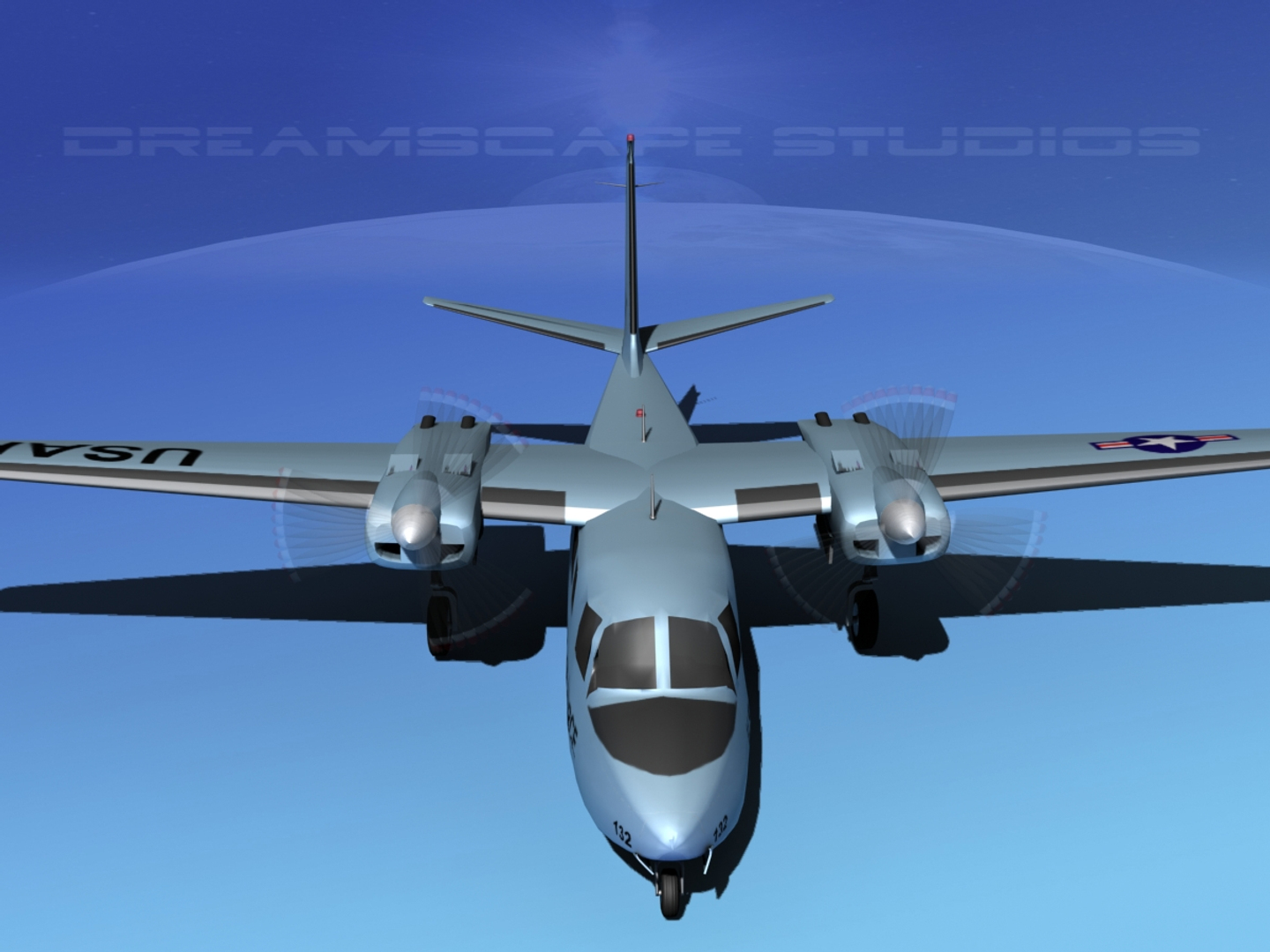 3d propellers aero commander 560 model