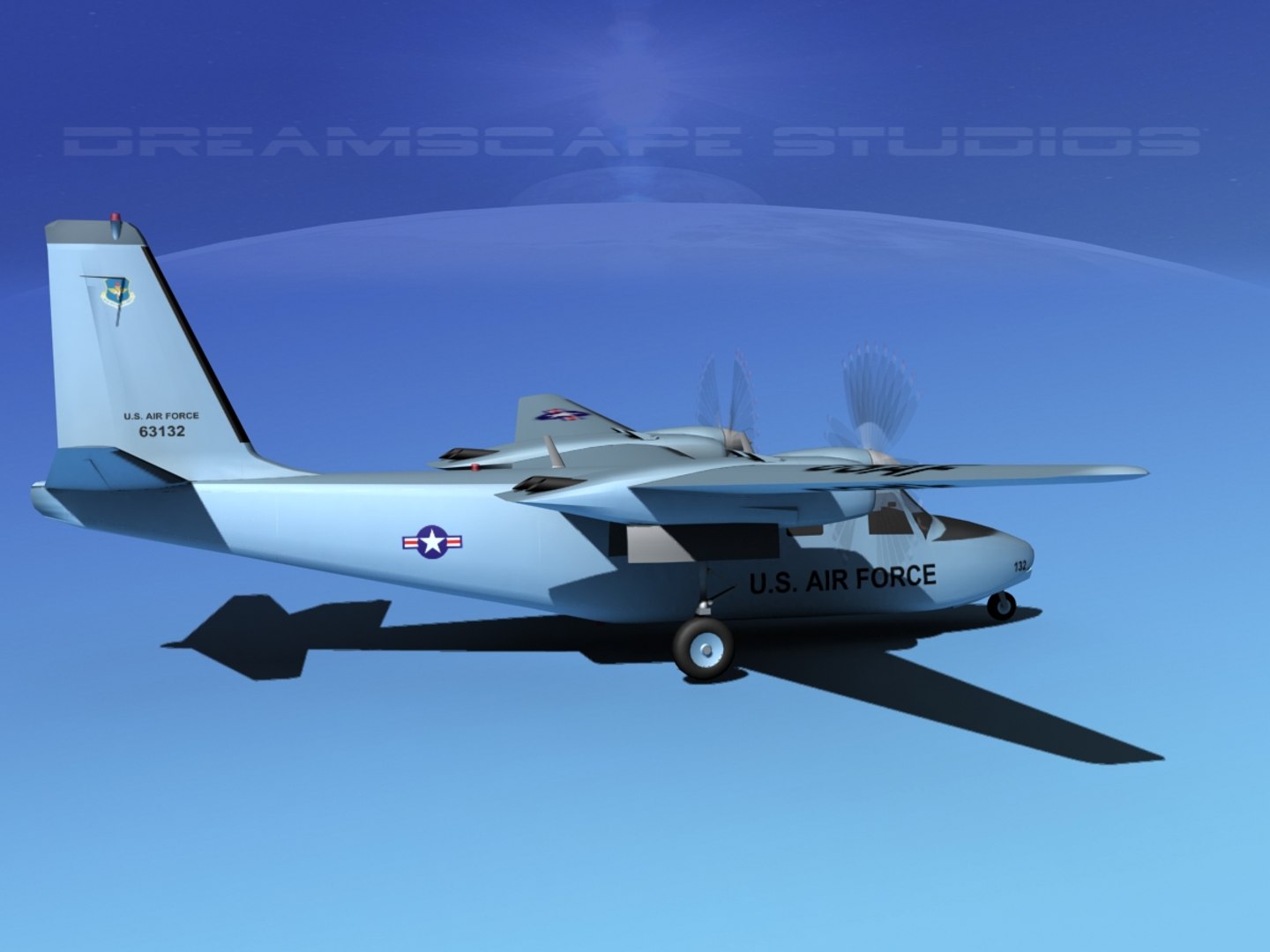 3d Propellers Aero Commander 560 Model