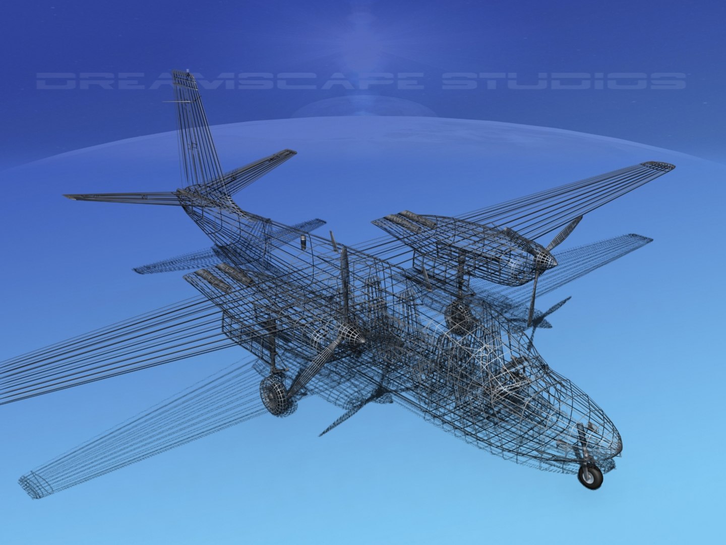 3d Propellers Aero Commander 560 Model