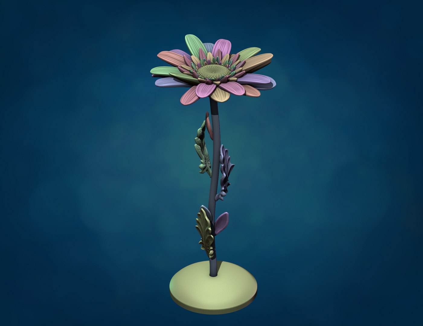 3D Model Daisy Printable Sculpture - TurboSquid 2119649