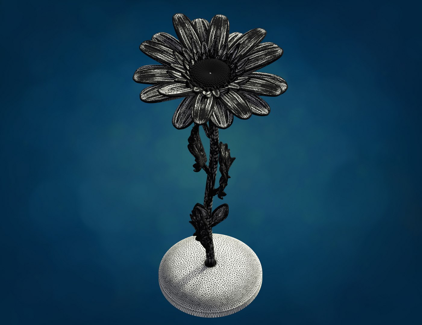 3D Model Daisy Printable Sculpture - TurboSquid 2119649