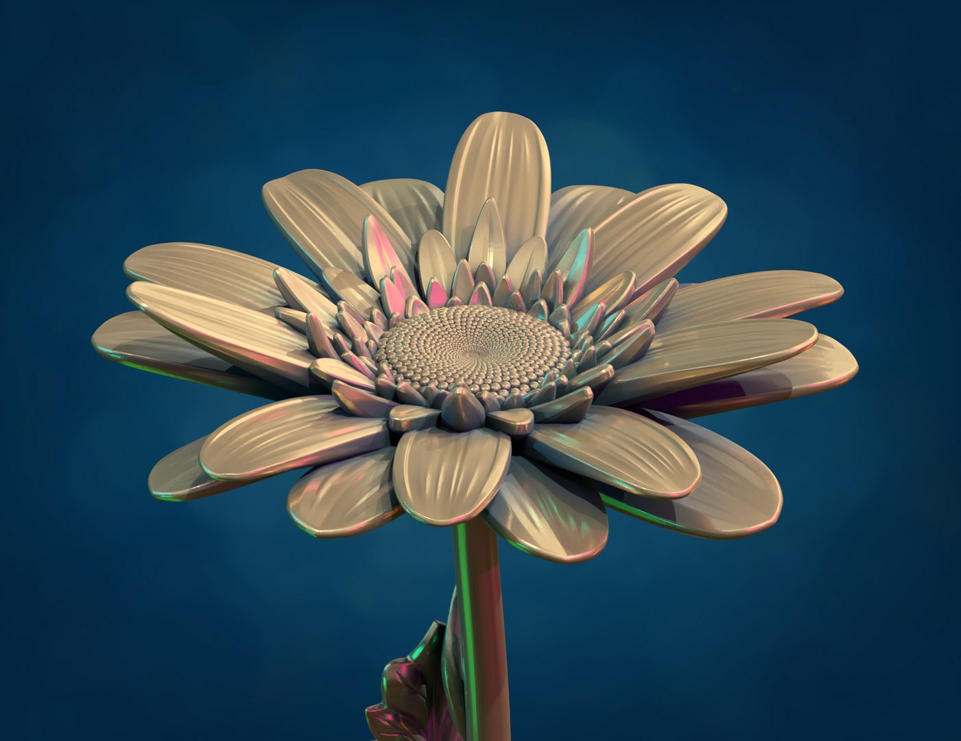 3D Model Daisy Printable Sculpture - TurboSquid 2119649