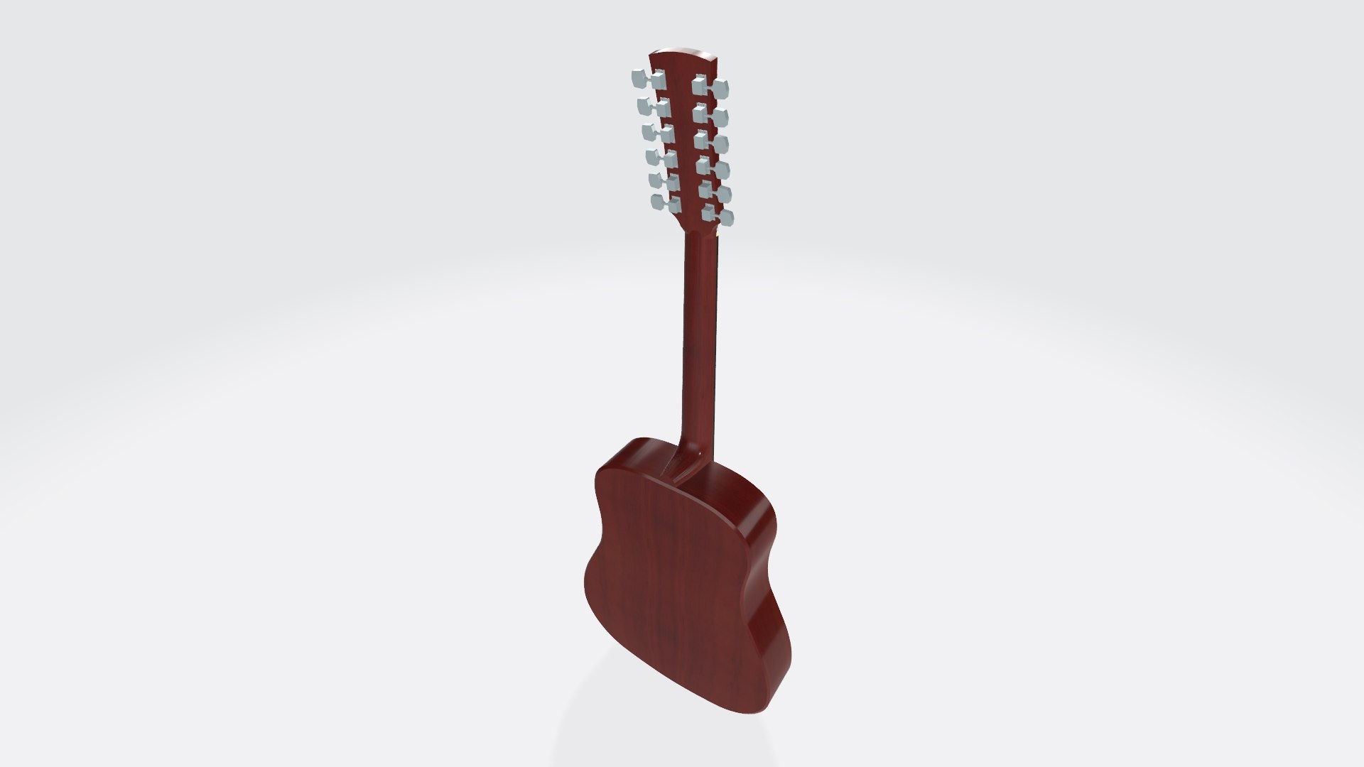 3D Acoustic Guitar - 12 String Model - TurboSquid 2251350