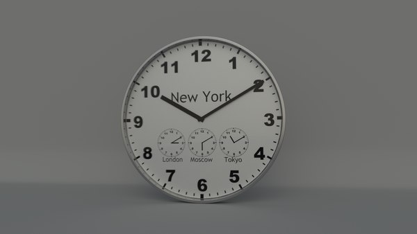 3d model of wall clock