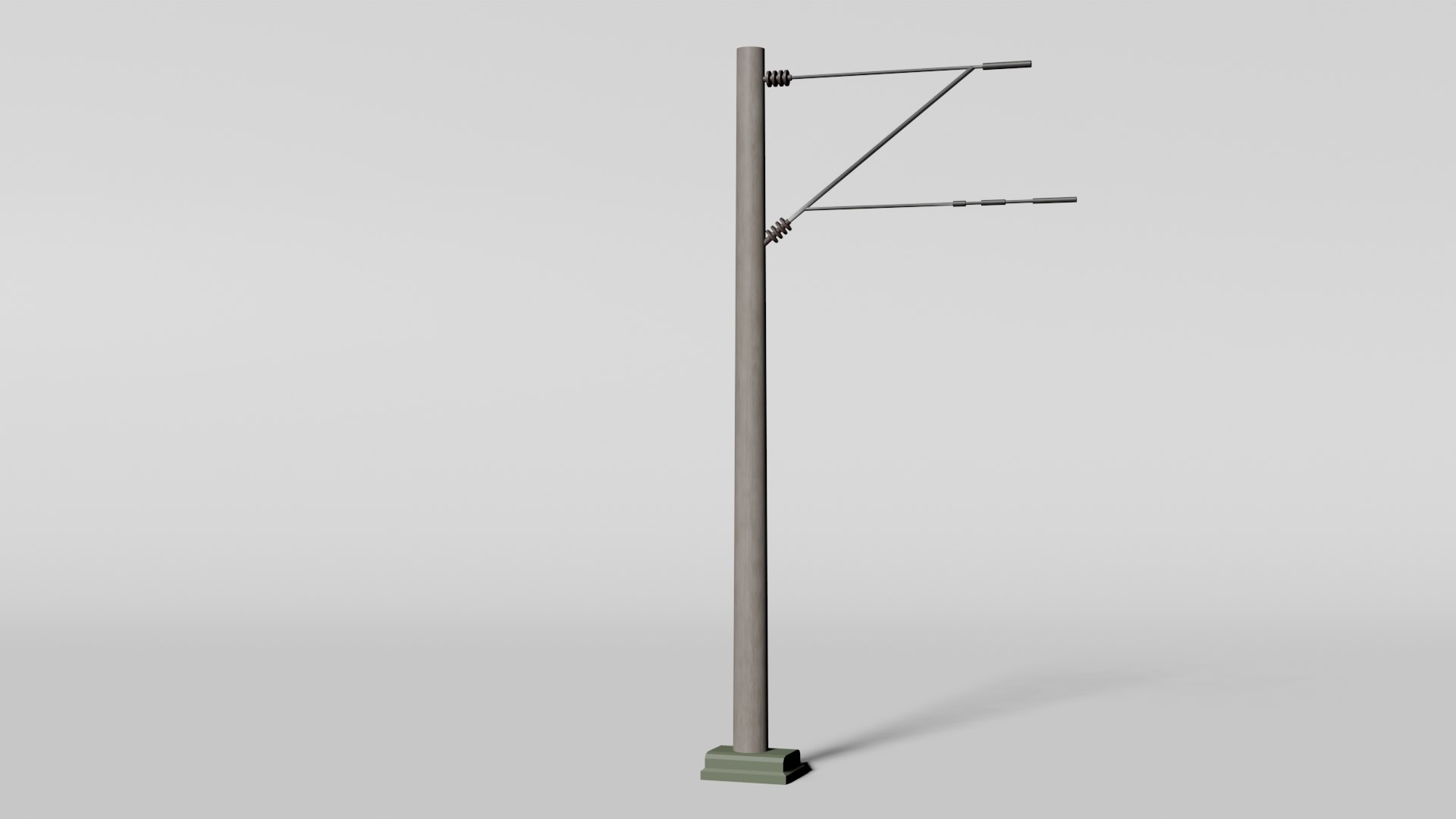 3D Concrete Catenary Mast Model - TurboSquid 2046678