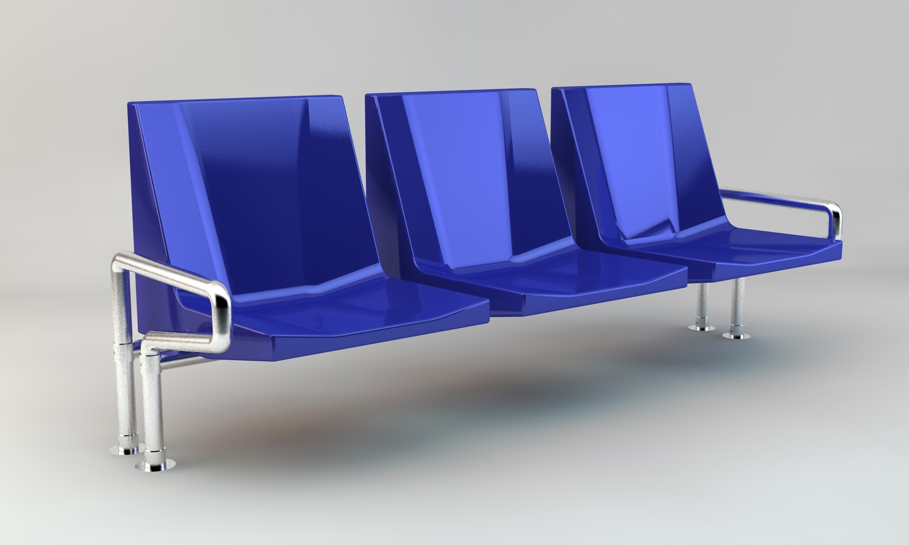 3D subway public benches model - TurboSquid 1264750