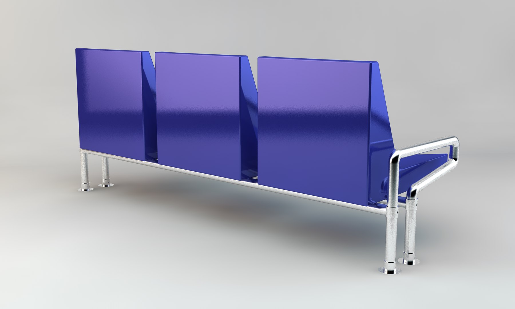 3D subway public benches model - TurboSquid 1264750