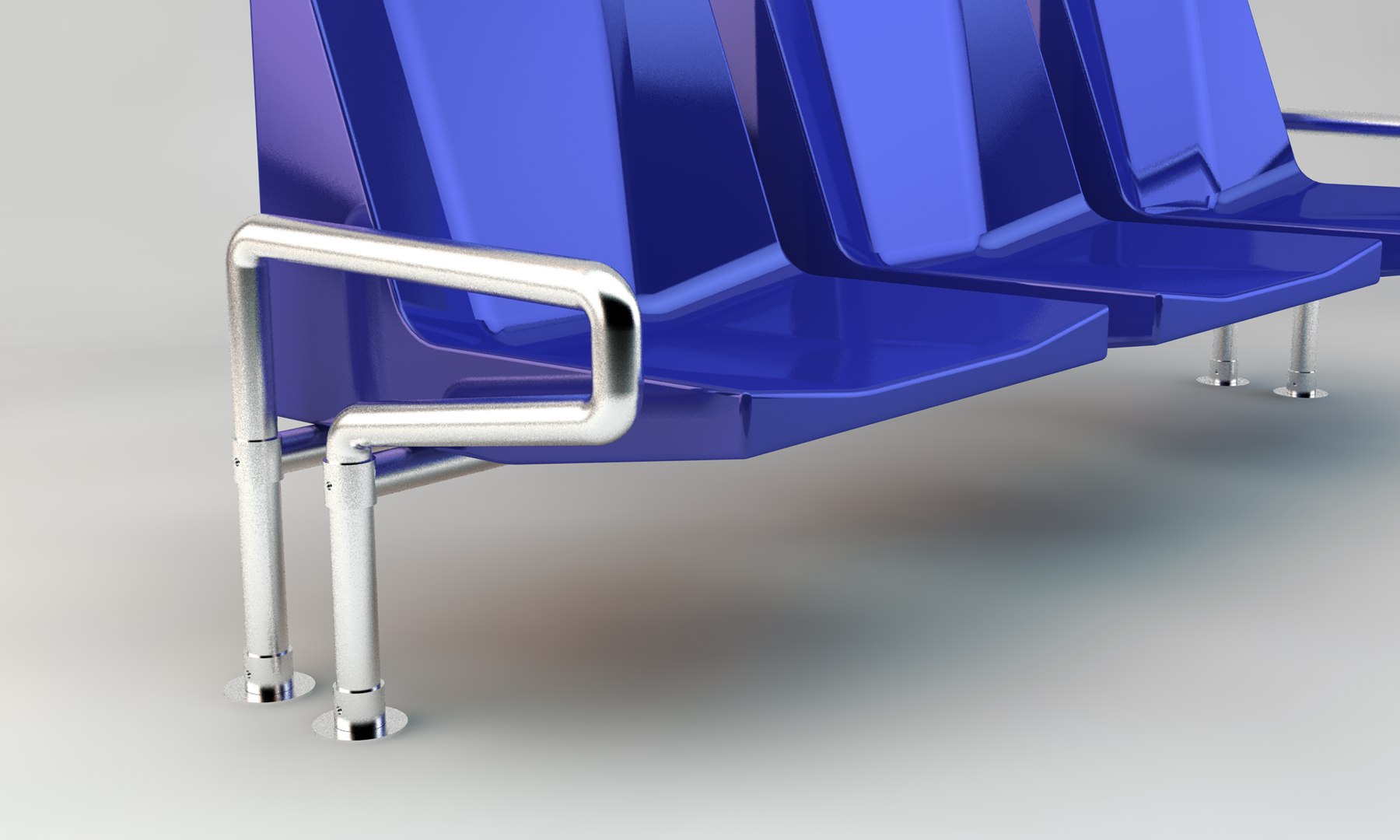 3D subway public benches model - TurboSquid 1264750