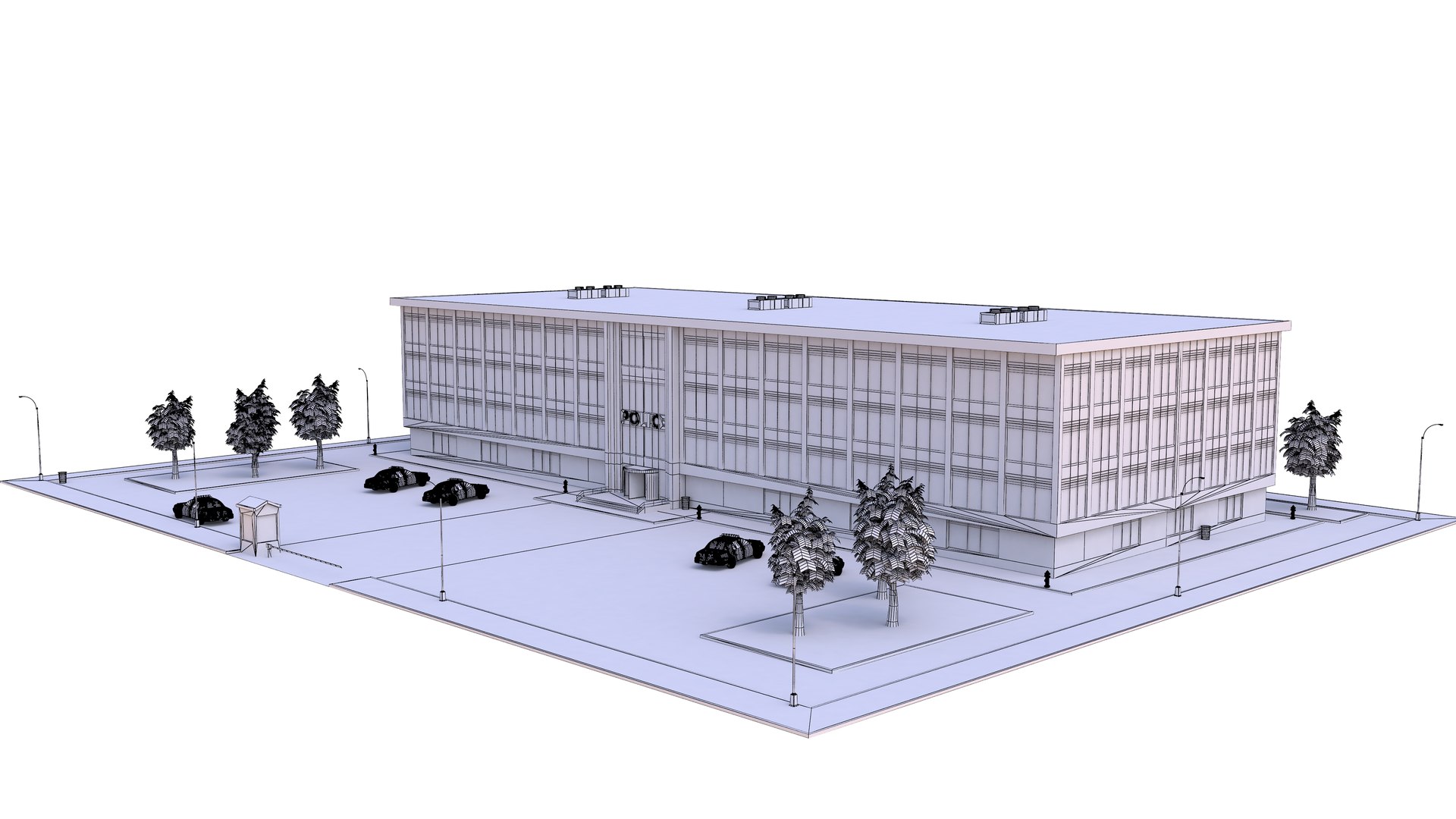 Police Station 3D Model - TurboSquid 1564658